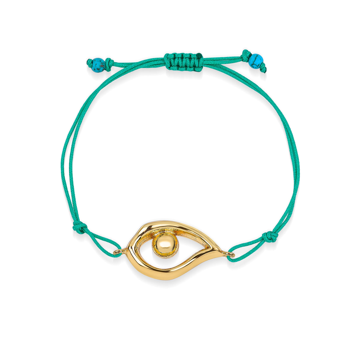 Nazar Green Rope Bracelet – Ninon