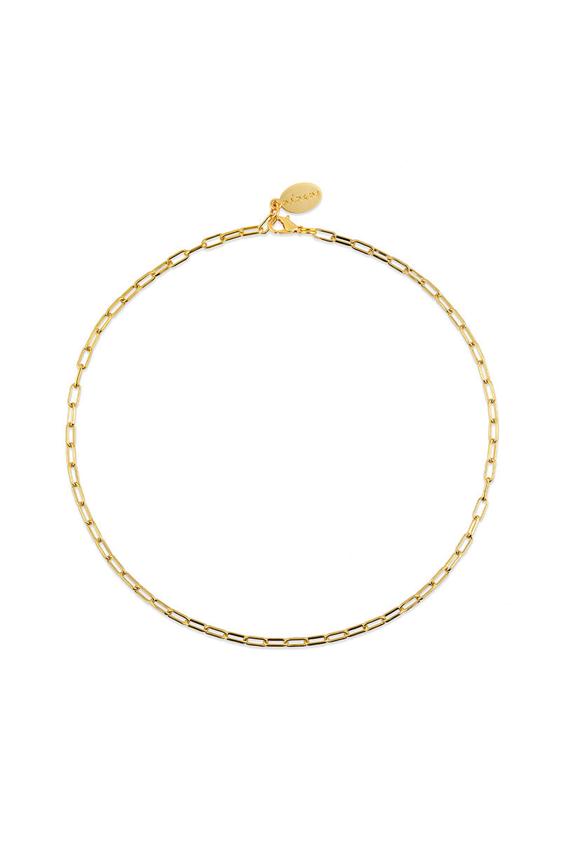 Small Link Chain Necklace in Gold – Ninon